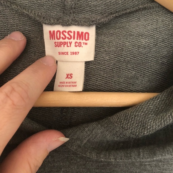 Mossimo Supply Co. | Tops | Mossimo Olive Gray Lace Up Sides Hoodie Nwt ...